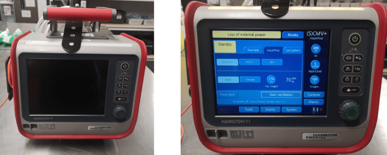 Getting the hang of the Hamilton Ventilator: | Greater Sydney Area HEMS